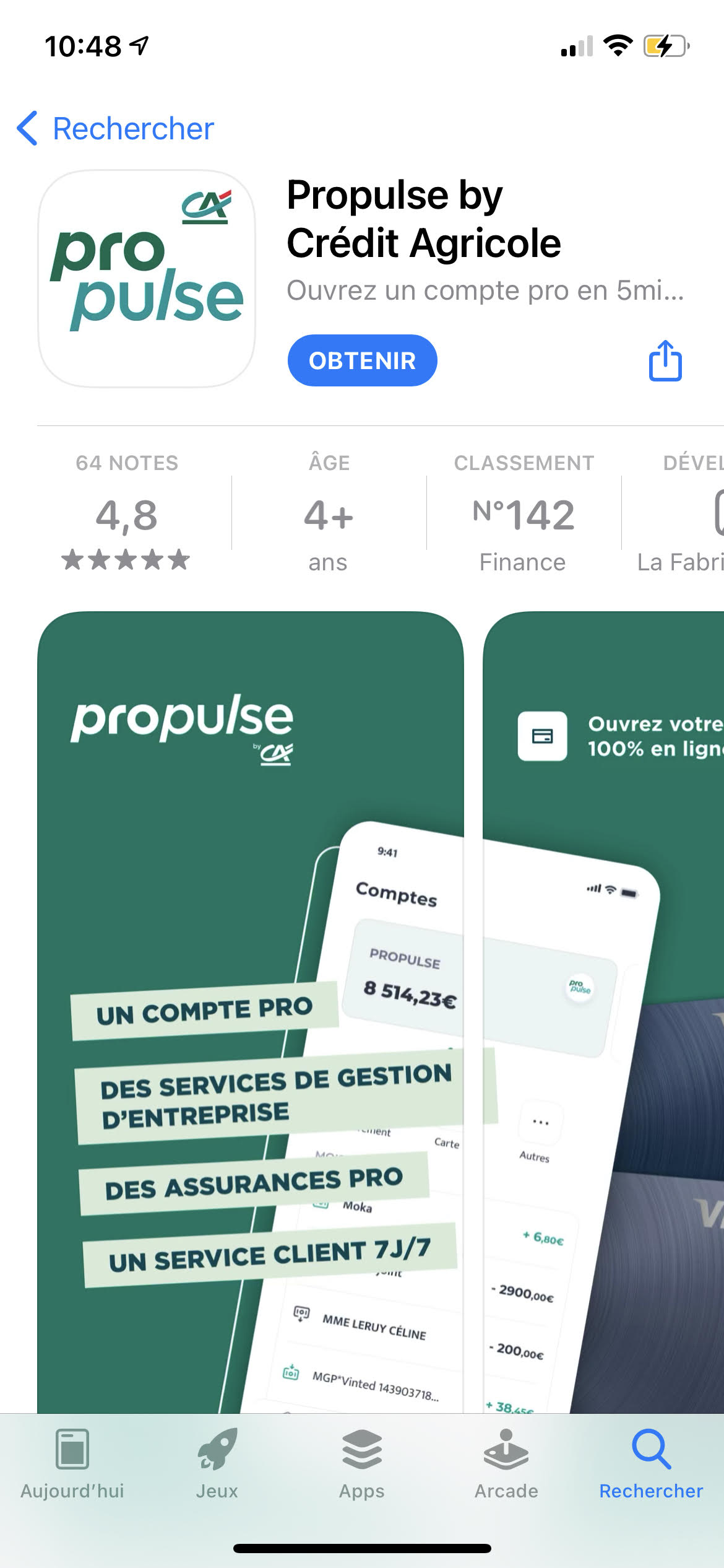 Propulse by CA : avis sur le compte pro du Crédit Agricole