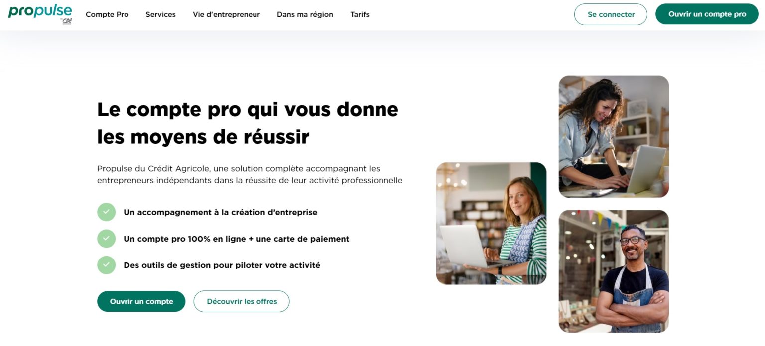 Propulse by CA : avis sur le compte pro du Crédit Agricole