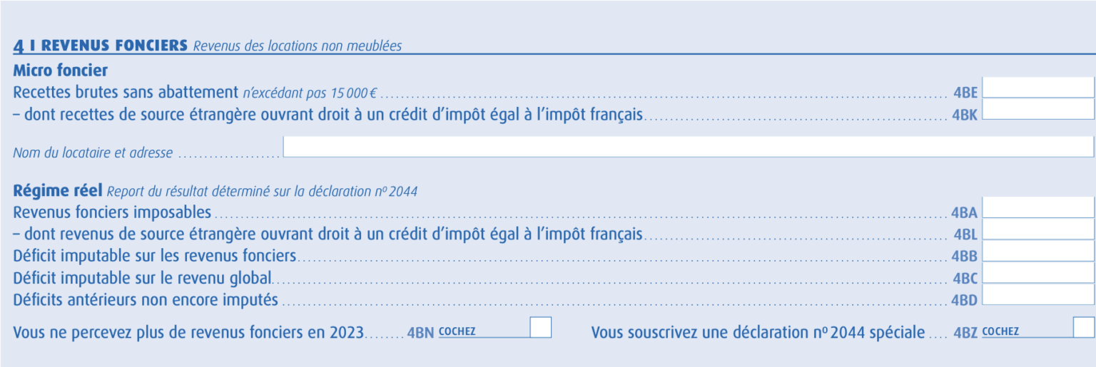 Déclaration et imposition des revenus fonciers (2025)
